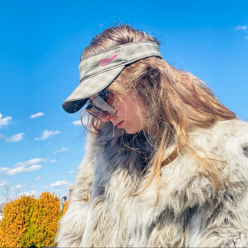 Nike Golf Viser Headless Hat Viser Checkered Dopamine… - Gem